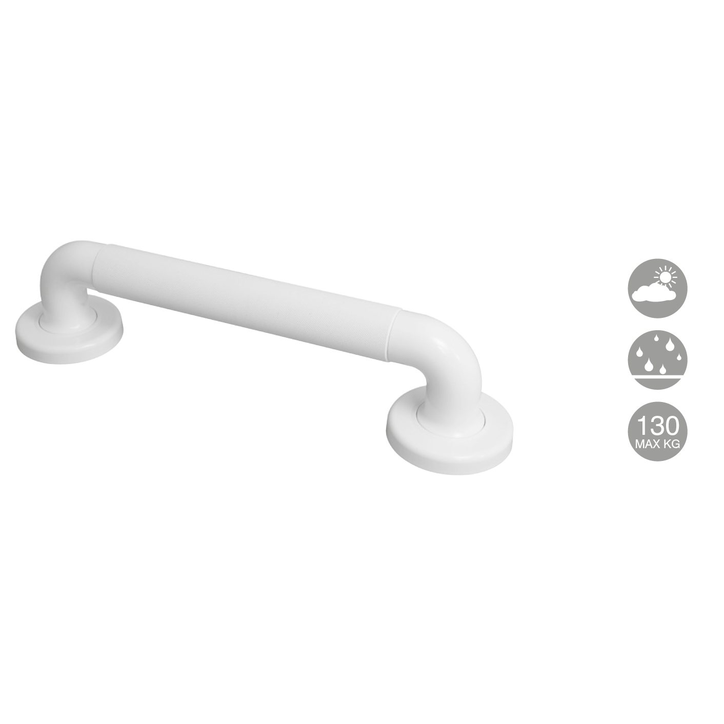 PROCare Ltd GO Pro White Budget Grab Rail 450mm procare-ltd-go-pro-white-budget-grab-rail-450mm